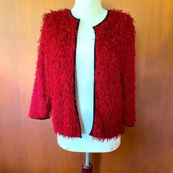 LuLaRoe | Jackets & Coats | Lovely Lularoe Elegant Eyelash Fringe Coat ...